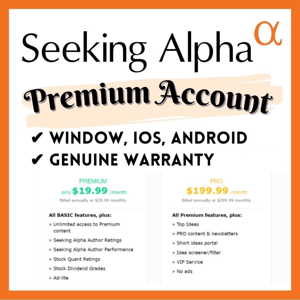 Seeking Alpha PRO Premium For Stock Market Analysis Tools For