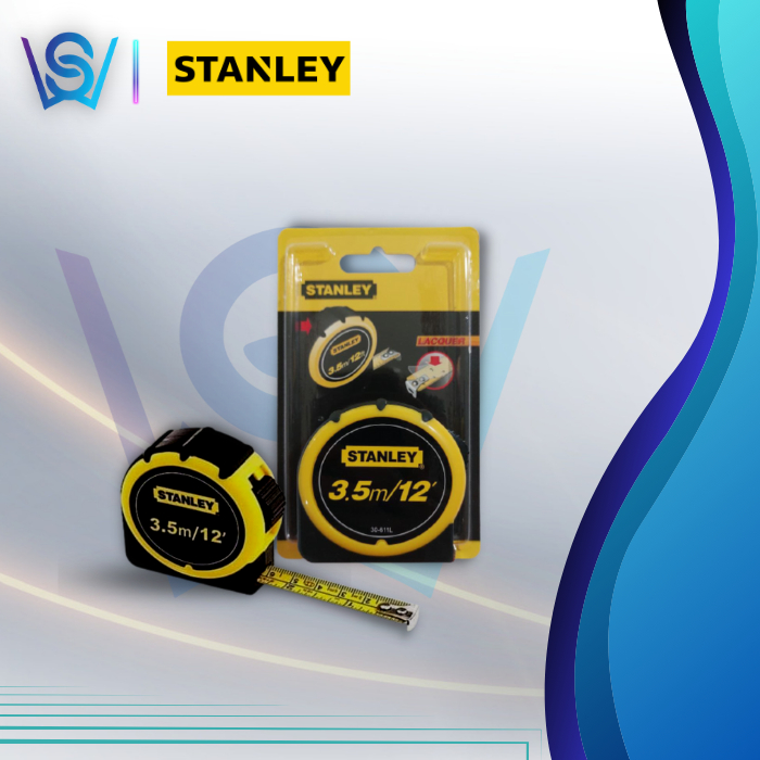 STANLEY Rubber Grip Measuring Tape 3.5m/12' Model: 30-611L STANLEY PITA ...