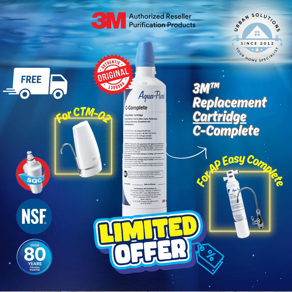 3M™ Replacement Cartridge C-Complete (for 3M AP Easy Complete/ CTM-02 ...