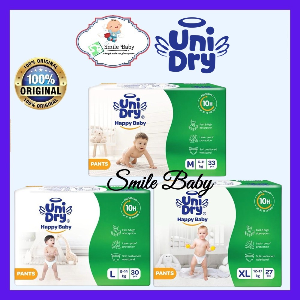 UniDry Happy Baby Pants M33 / L30 / XL27 | Shopee Malaysia