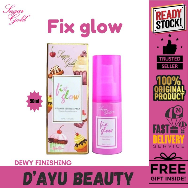 ORIGINAL HQ Setting spray sugar gold | Shopee Malaysia