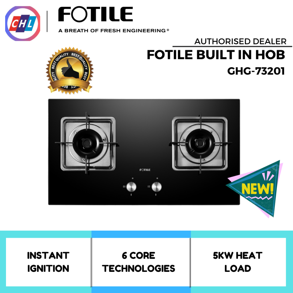 FOTILE BUILT IN 2 BURNER GLASS HOB - GHG-73201 [READY STOCK] - FOTILE ...