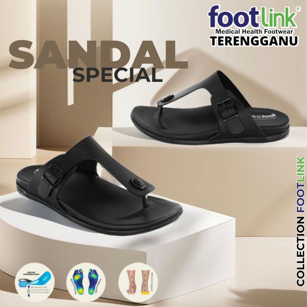 Footlink SA 6979 B Health Shoe Men Sandal | Shopee Malaysia