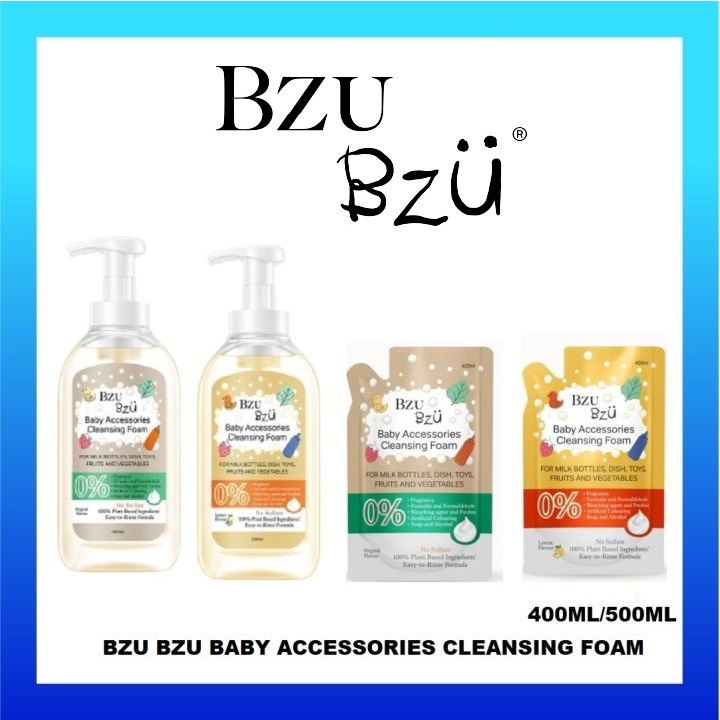 BZU BZU - Baby Cleansing Foam 500ml / Baby Cleansing Foam Refill 400ml ...