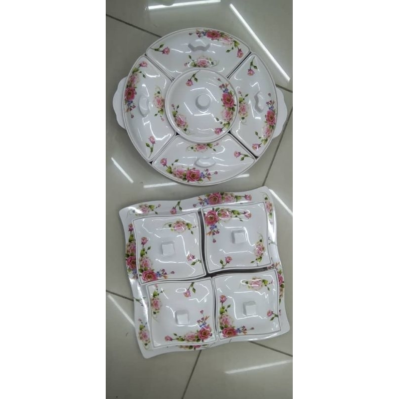 💥PROMOSI RAYA HAJI💥melamine party SET serving set talam bekas lauk ...