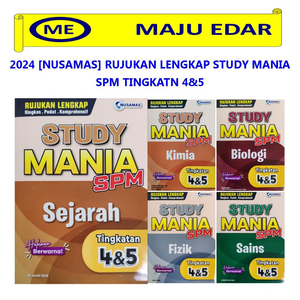 2024 NUSAMAS STUDY MANIA SPM TINGKATAN 4&5 RUJUKAN LENGKAP FIZIK KIMIA ...