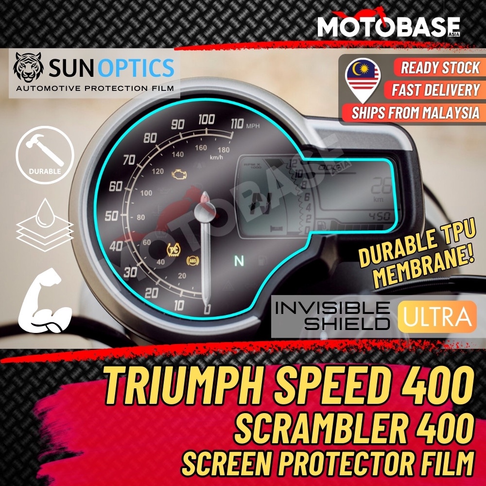 Triumph Speed 400 Scrambler 400X Meter Screen Protector TPU Film X ...