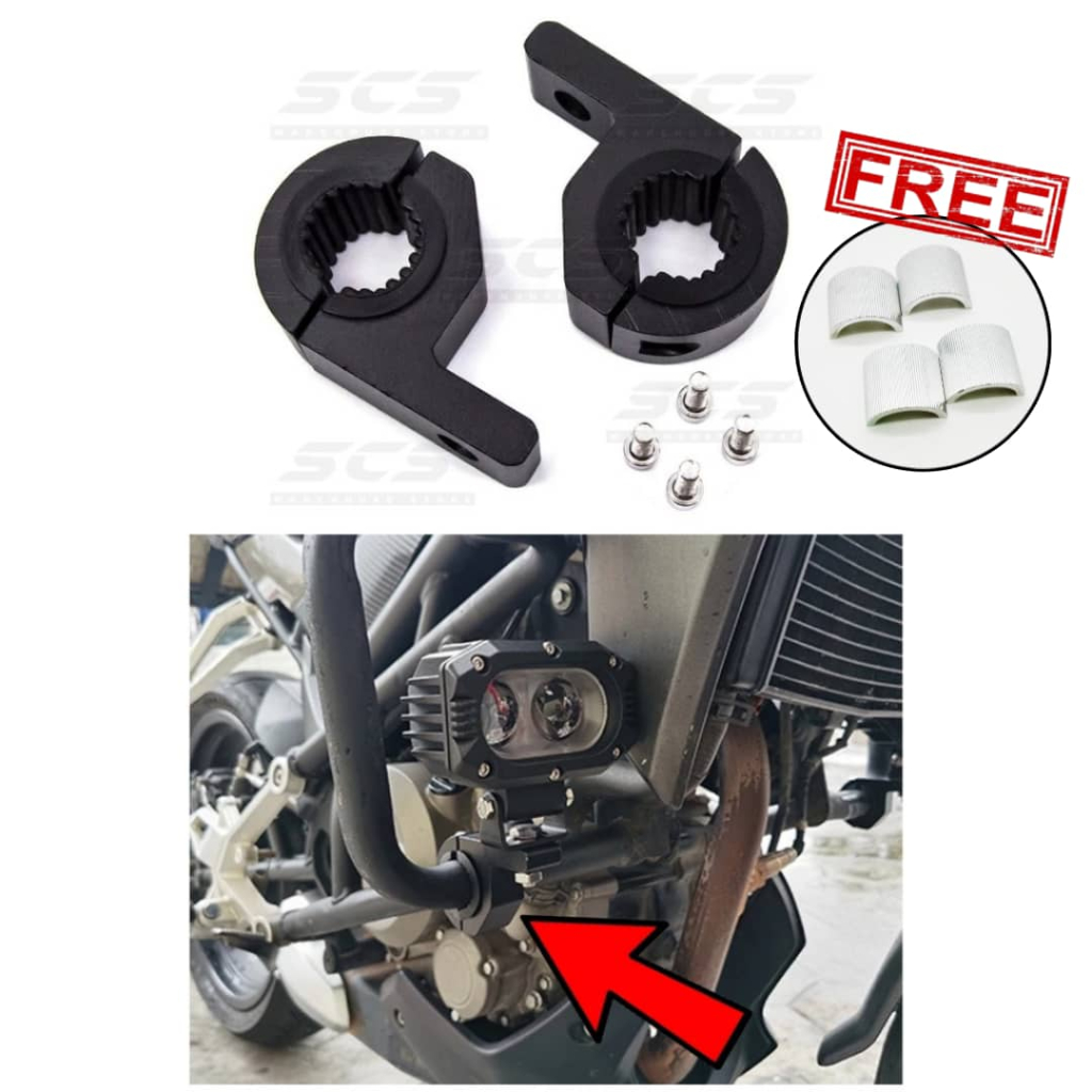 Universal Spotlight Bracket 32mm Motor Clamp Holder Handlebar ADV150 ...