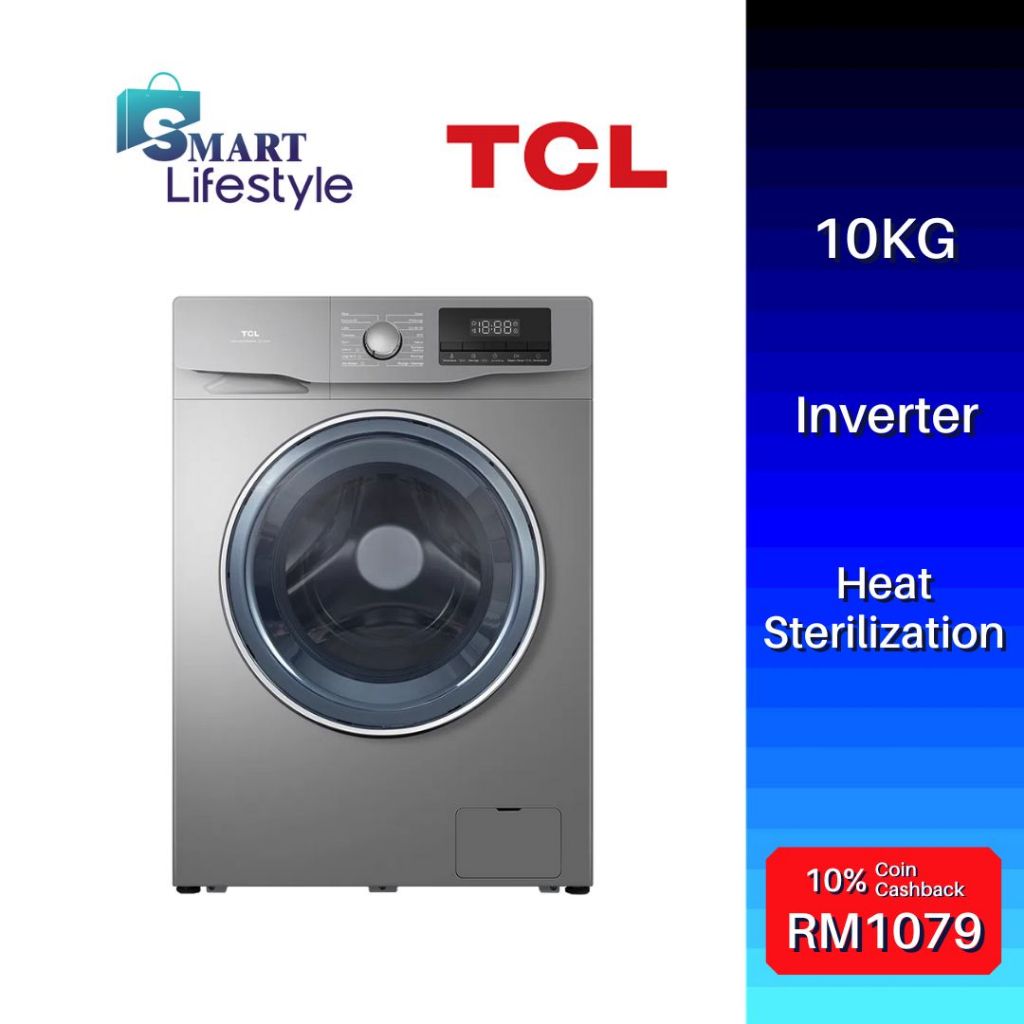 [FREE SHIPPING] TCL Front Loading 10kg Steam Washer TWF100-G143061DA05 ...