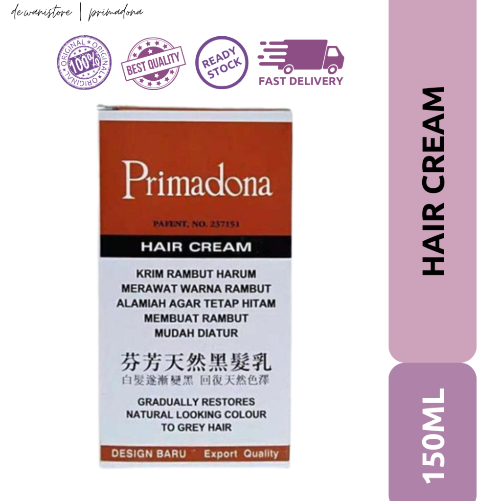 Primadona Hair Cream 150ml/Krim Rawatan Rambut Uban/Hair Treatment ...