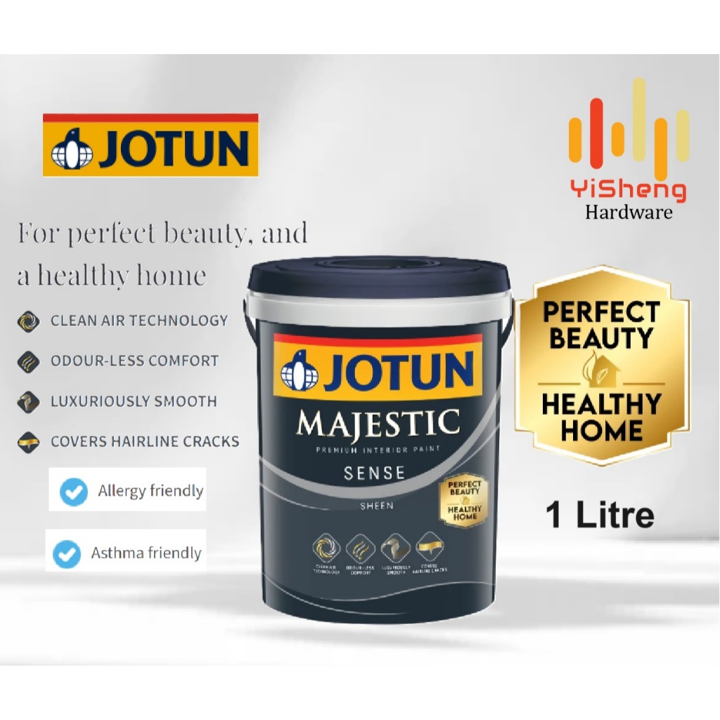 🎨(1 Litre) Jotun Majestic Sense Interior paint Indoor Paint (PM Colour ...