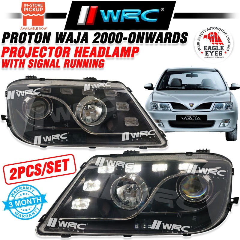 Eagle Eyes Proton Waja 2000 - Onwards Projector Headlamp With Signal ...
