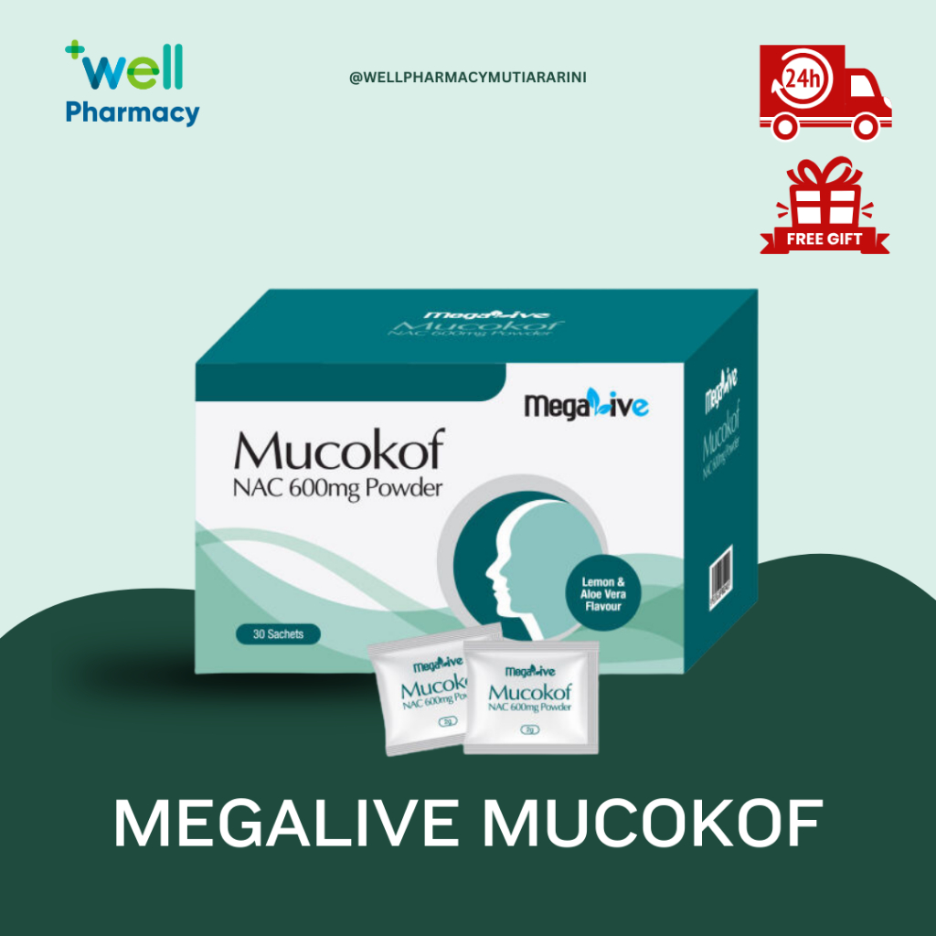 MegaLive Mucokof NAC 600mg Powder (30'S) | Shopee Malaysia