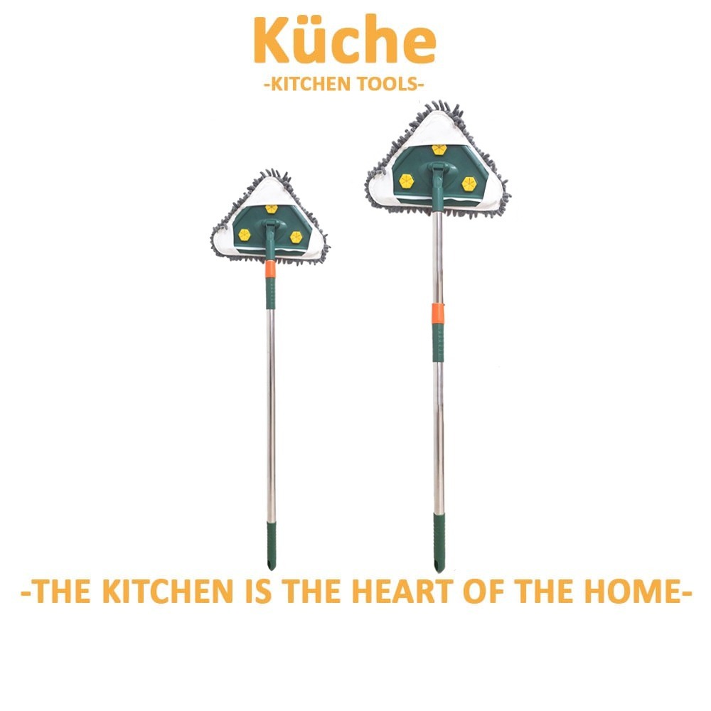 KUCHE Triangular Mop Telescopic Flat Ceiling Multifunctional Cleaning ...