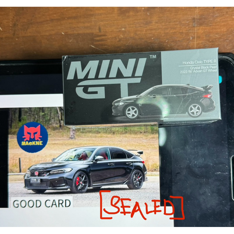 Mini GT 585 Honda Civic Type R Crystal BLACK w ADVAN GT Sport Rims ...