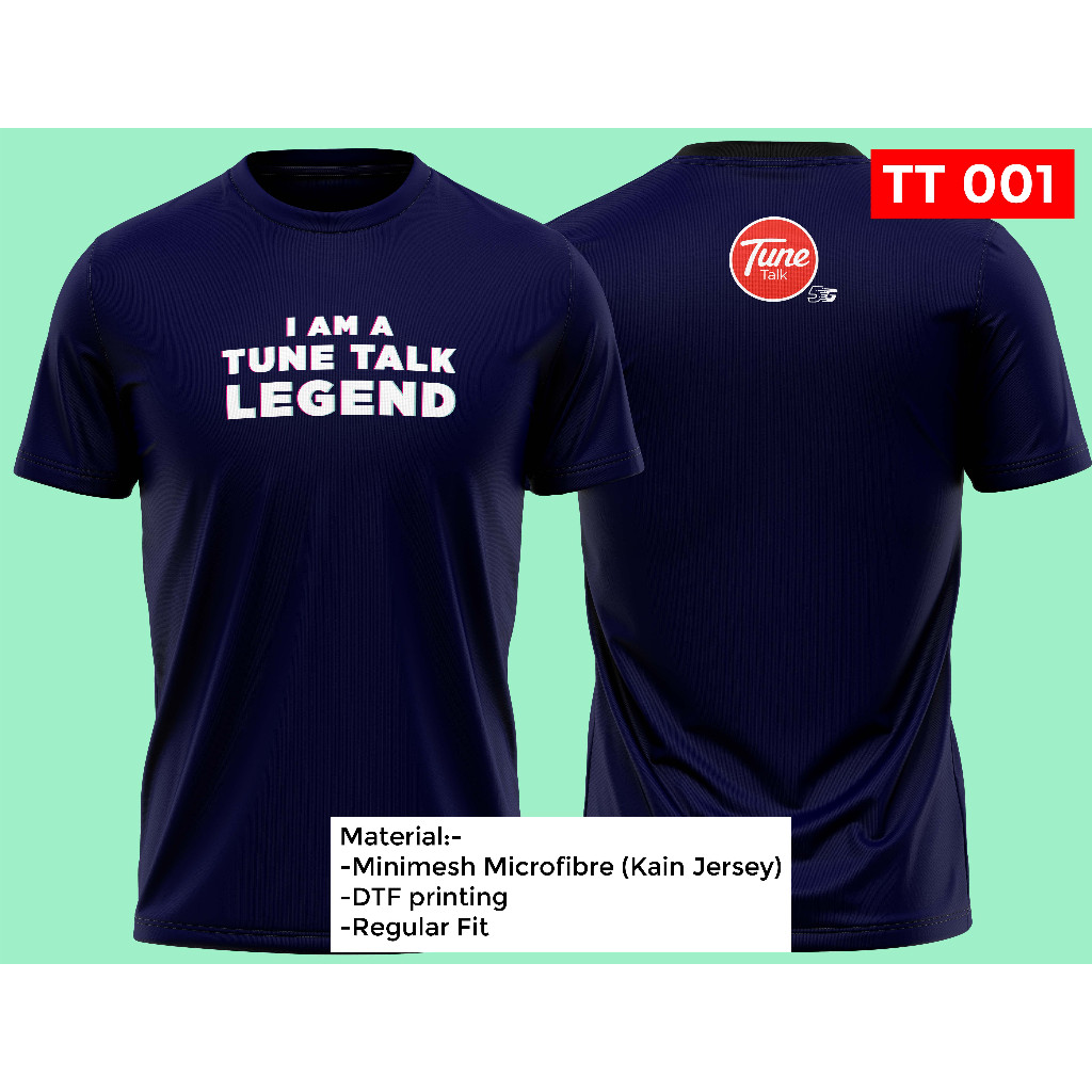 T.SHIRT ROUND NECK TUNE TALK | Shopee Malaysia