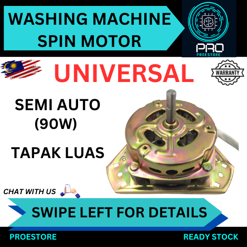 UNIVERSAL Motor Pengering Mesin Basuh Semi Auto / Tapak Luas Motor Spin ...