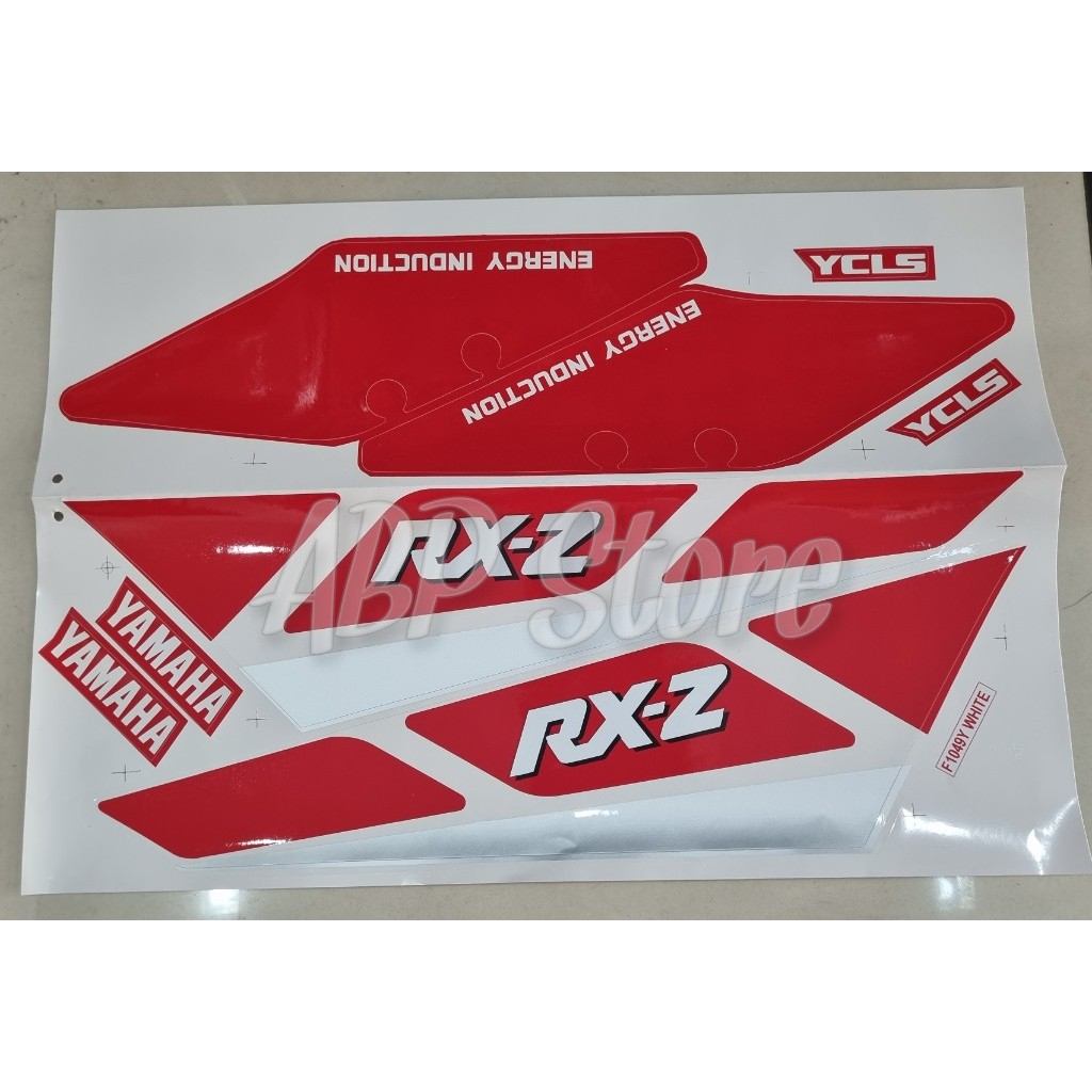 Stripe Moritaka Sticker Body Stiker Yamaha RXZ Energy Batman / Biru ...