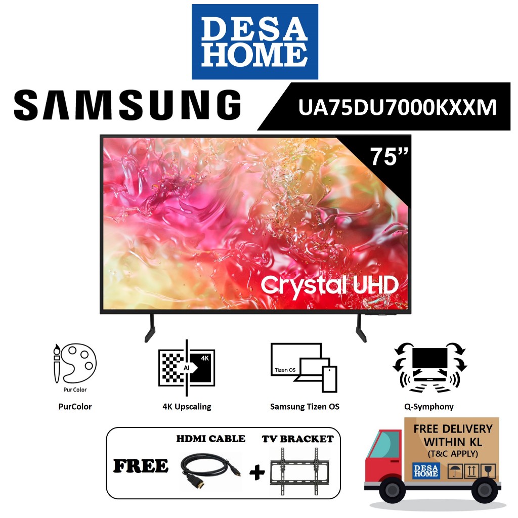 (FOC SHIPPING WITHIN KL & GIFTS) SAMSUNG UA75DU7000KXXM REPLACE ...