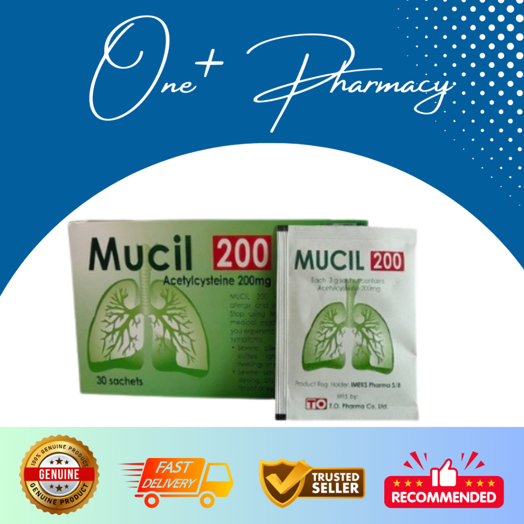 Mucil 200mg 3g (1sachets) (ubat kahak budak) | Shopee Malaysia