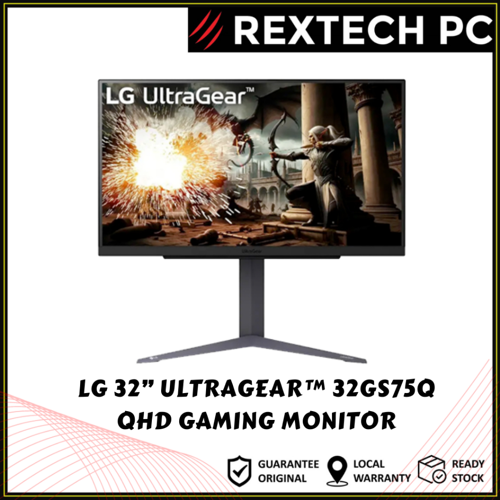 LG 32” UltraGear 32GS75Q 180Hz QHD IPS Gaming Monitor | Shopee Malaysia