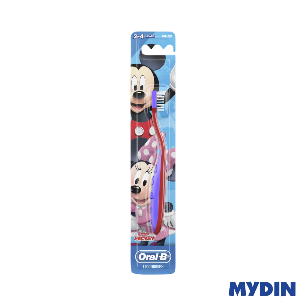 Oral B Stages 2-4 Years Kids Toothbrush Extra Soft Mickey & Minnie ...