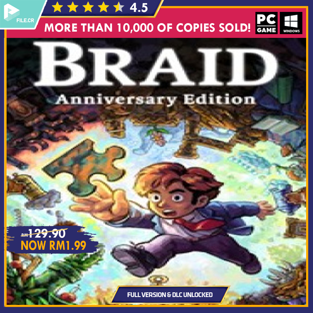 Braid, Anniversary Edition v0.44 [𝐋𝐈𝐅𝐄𝐓𝐈𝐌𝐄] [𝐏𝐂 𝐆𝐀𝐌𝐄 𝐃𝐈𝐆𝐈𝐓𝐀𝐋 𝐃𝐎𝐖𝐍𝐋𝐎𝐀𝐃 ...