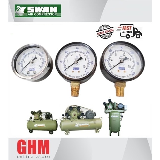 Swan Pressure Gauge 100% Genuine Part Swan Compressor Spare Part ...