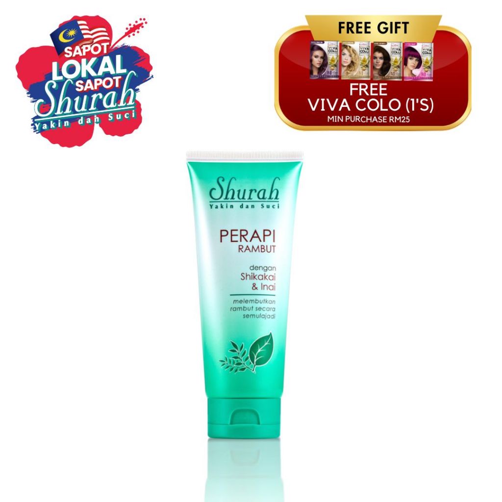 Shurah Perapi Rambut Shikakai & Inai (175g) | Shopee Malaysia