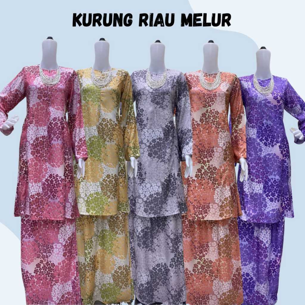 Baju Kurung Riau Melur - Baju Kurung Saiz Besar - Plus size - Baju ...