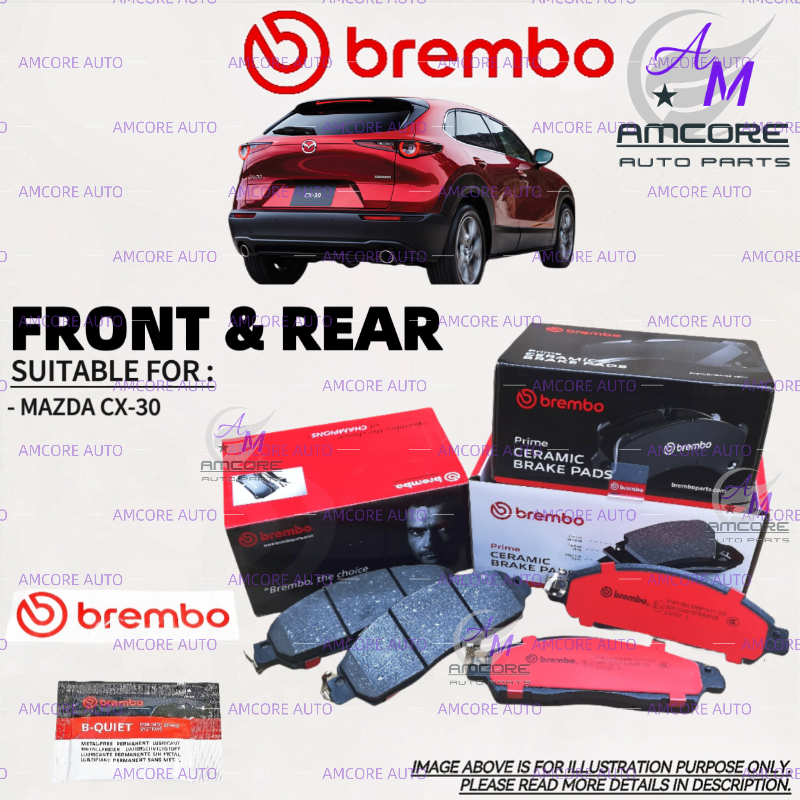 MAZDA CX30 CX-30 - BREMBO BRAKE PADS / CERAMIC NAO BRAKE PAD BREMBO ...