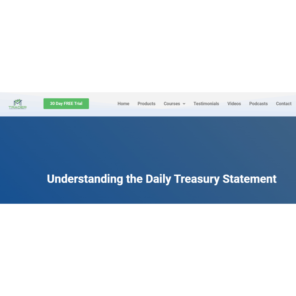 Understanding The Daily Treasury Statement | Shopee Malaysia