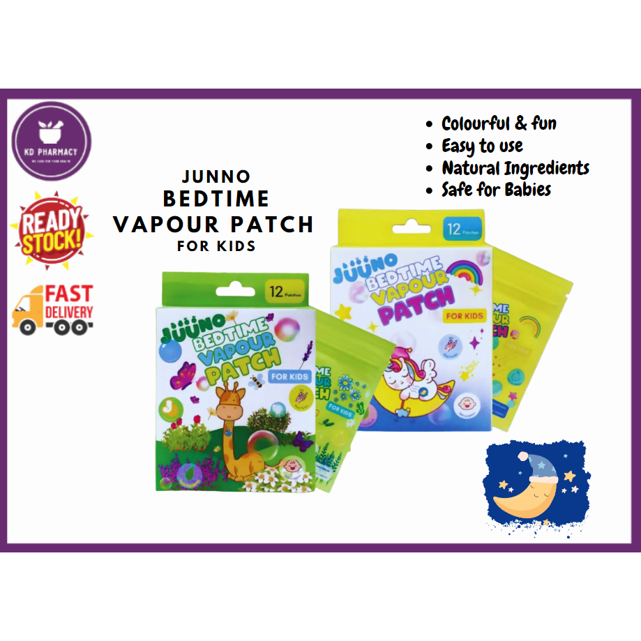 JUUNO BEDTIME VAPOUR PATCH FOR KIDS (12 Patches) | Shopee Malaysia