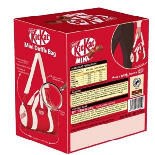 FREE GIFT..KitKat 2 x Packs Size Mini (8pcs/pkt) FREE Kitkat Duffle Bag ...
