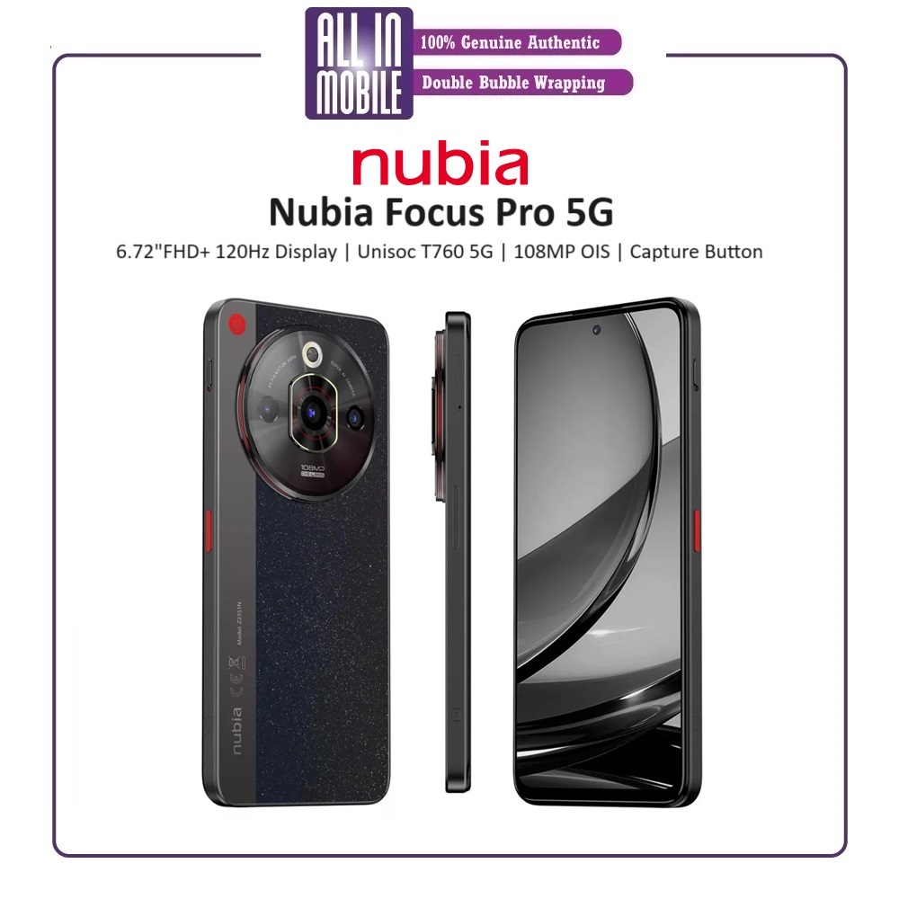 [Malaysia Set] Nubia Focus Pro 5G (256GB ROM | 12GB+8GB RAM) Official ...