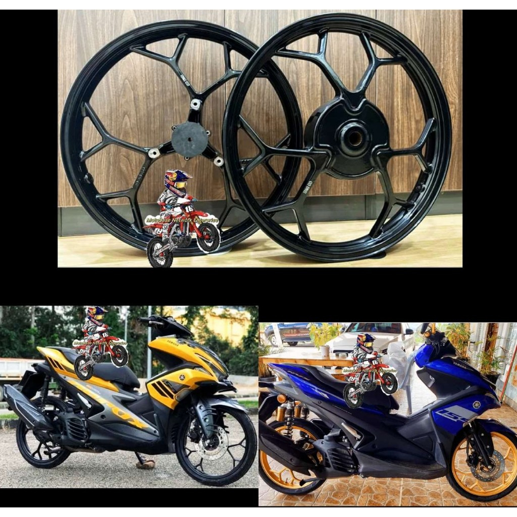 NVX 633 RIM AEROX THAI LOOK CUTTING SPORT RIM NVX155/ NVX V1 V2 17 INCI ...