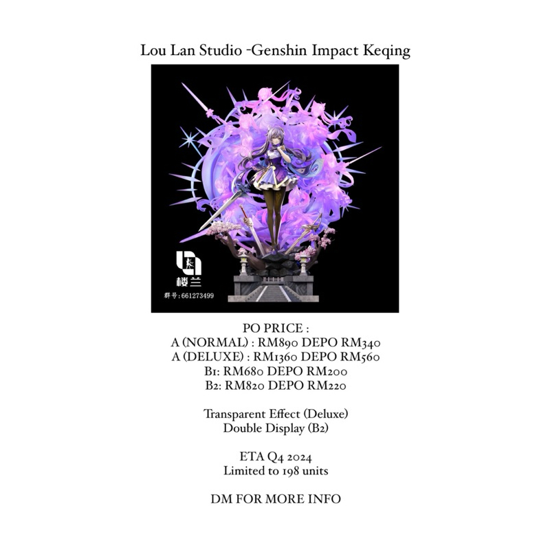 Lou Lan Studio -Genshin Impact Keqing | Shopee Malaysia