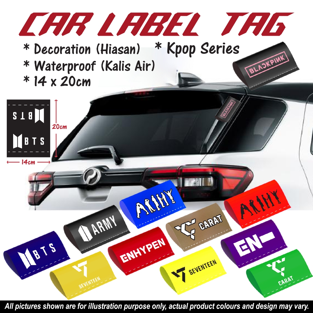 Car Label Tag Trunk Door Label Tag Exterior Decoration Car Sticker ...
