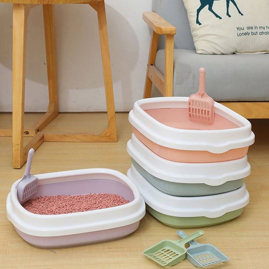 European Style Cat Litter Toilet Box Jumbo Hooded Bekas Pasir Kucing ...