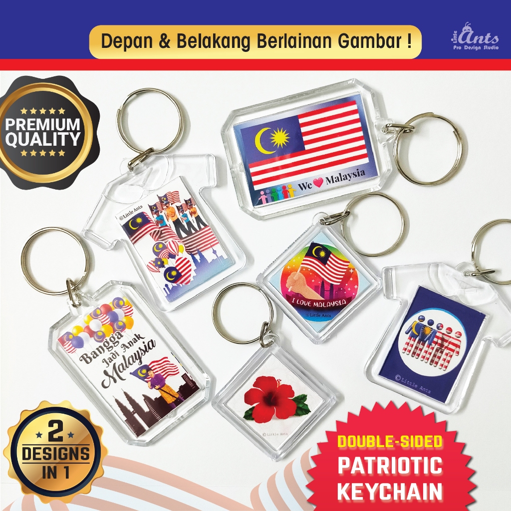 [NEW] Jiwa Merdeka Acrylic Keychain Gift Set Hari kebangsaan Malaysia ...