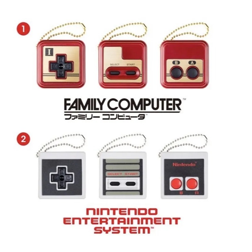 Nintendo Tokyo Controller Button Collection NES type Charm Gashapon ...