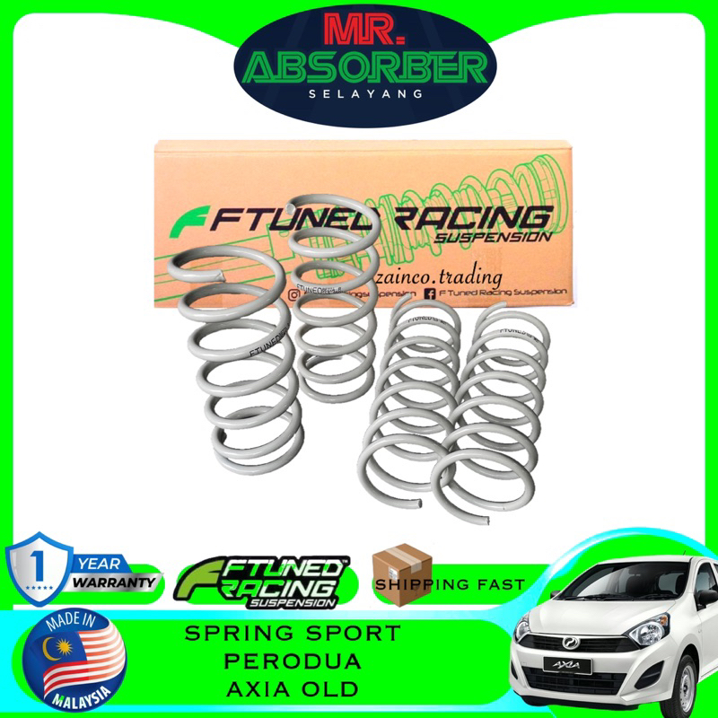 SPORT SPRING RACING FTUNED PERODUA AXIA / BEZZA / ALZA OLD / ALZA NEW ...