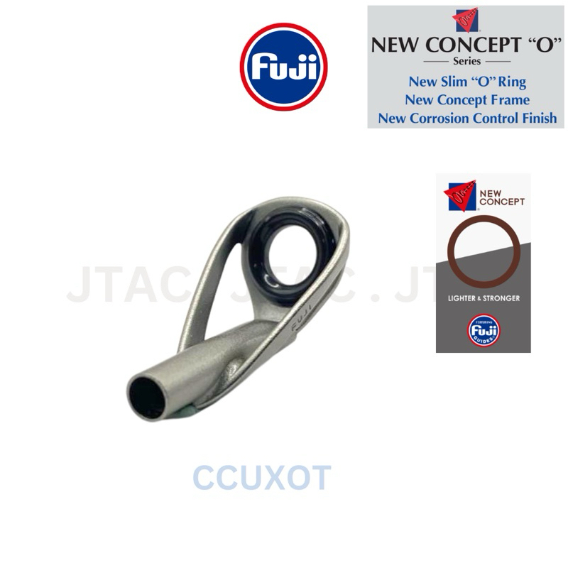 FUJI Boat Rod Trolling Rod Tip Top CCUXOT with Frosted Silver White ...