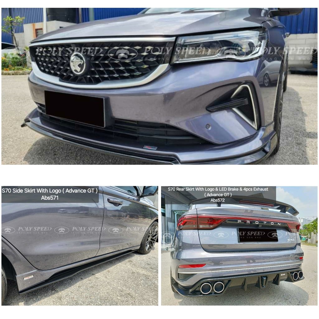 Proton S70 Advance GT Body Kit ABS Ready Stock | Shopee Malaysia