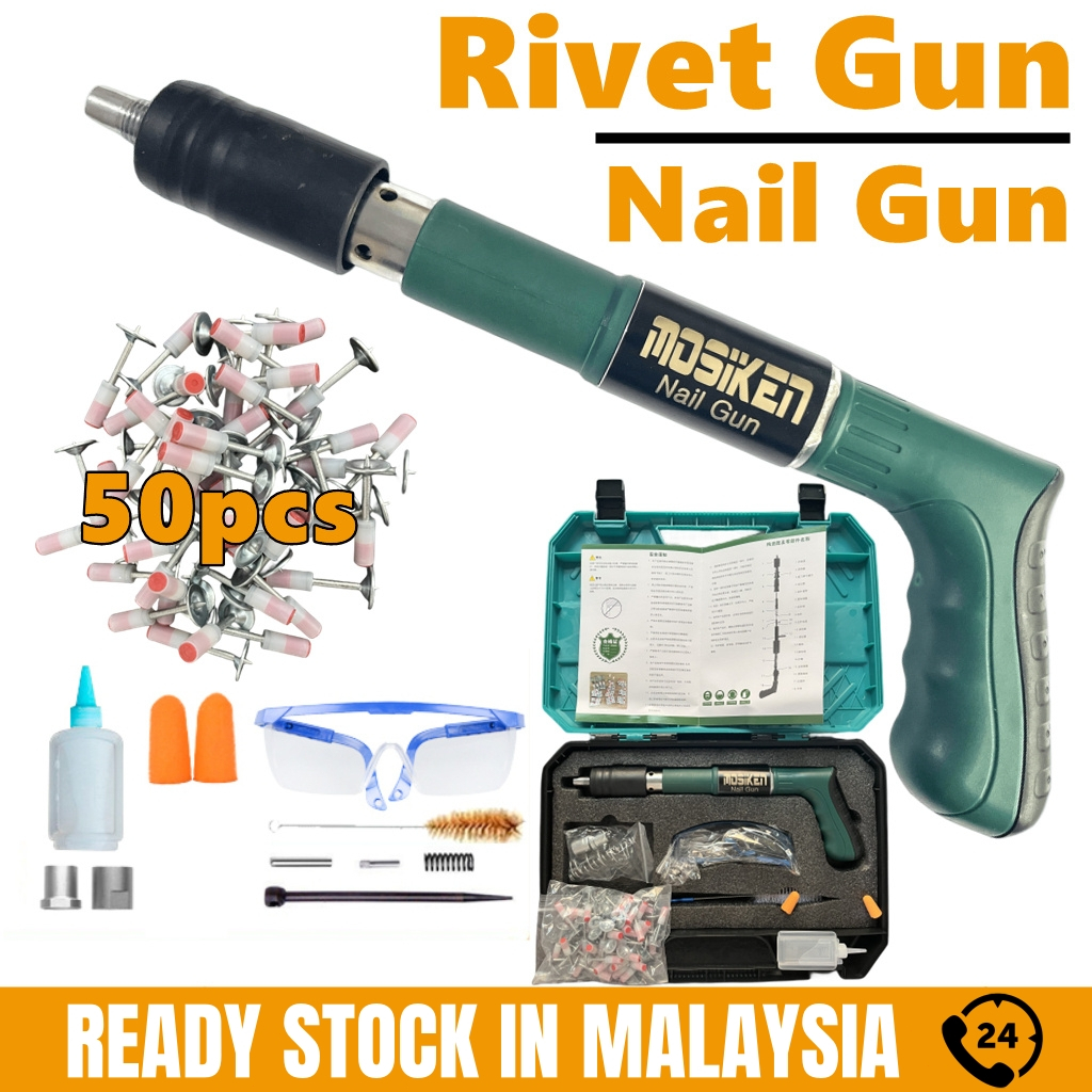 (Free Nail)Steel Nails Gun Concrete Rivet Tool Steel Rivet Gun Tufting ...