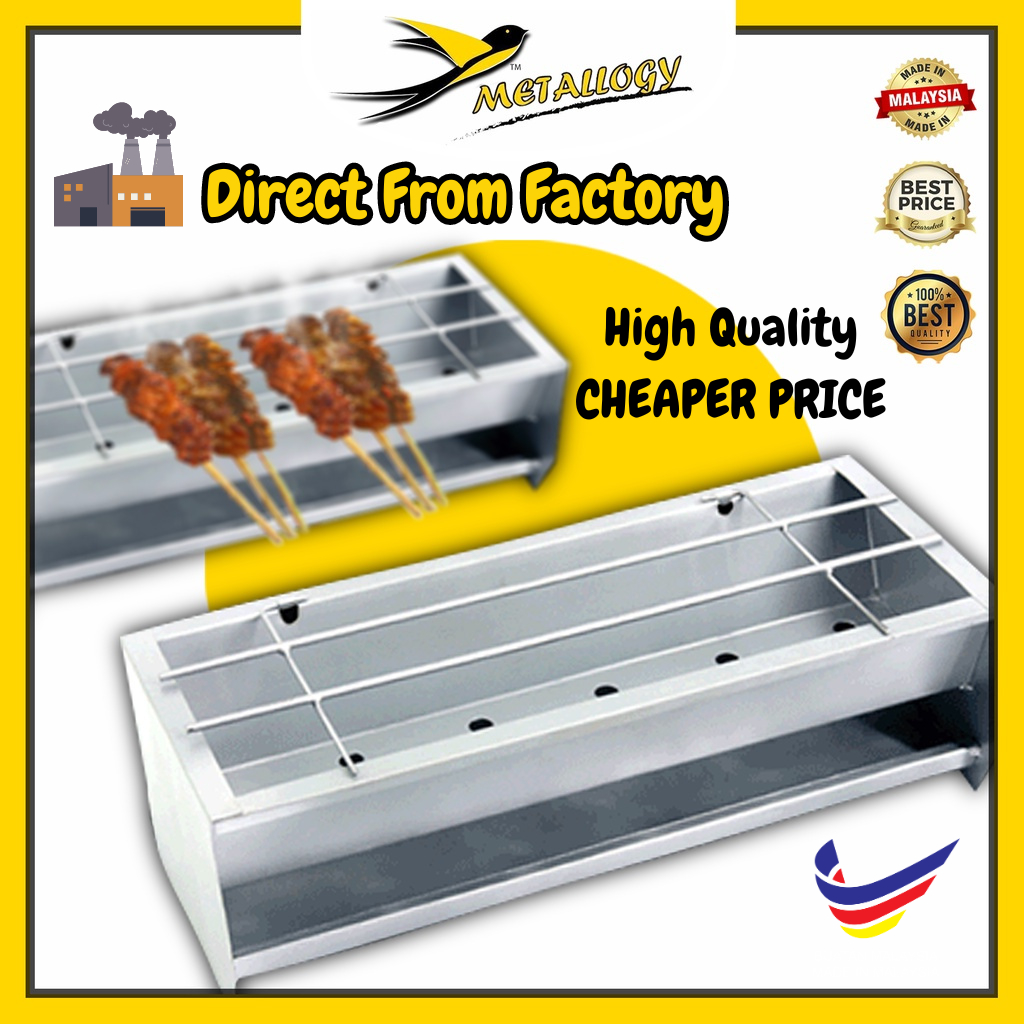 Metallogy Small BBQ Grill Satay Charcoal Home Or Outdoor Camping Picnic ...