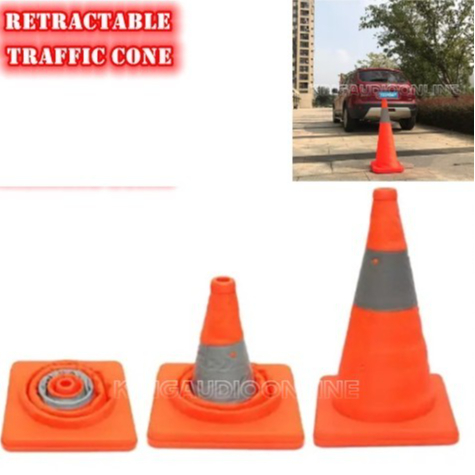 45cm/65cm Foldable cone Car safety warning collapsible retractable ...