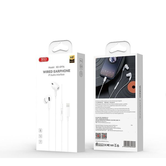 Ready Stock XO-EP76 Wired Earphone Lightning Audio interface Music ...