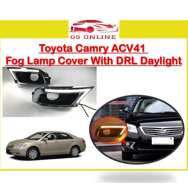 Toyota Camry ACV41 2009 2010 2011 Fog Lamp Cover With DRL Daylight ...