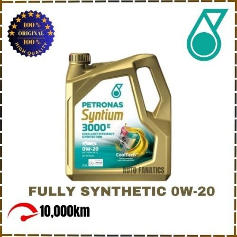 ENGINE OIL PETRONAS SYNTIUM 3000 E BEZZA,AXIA,ARUZ & MYVI GEN 3-(FULLY SYNTHETIC 0W-20) | Shopee ...